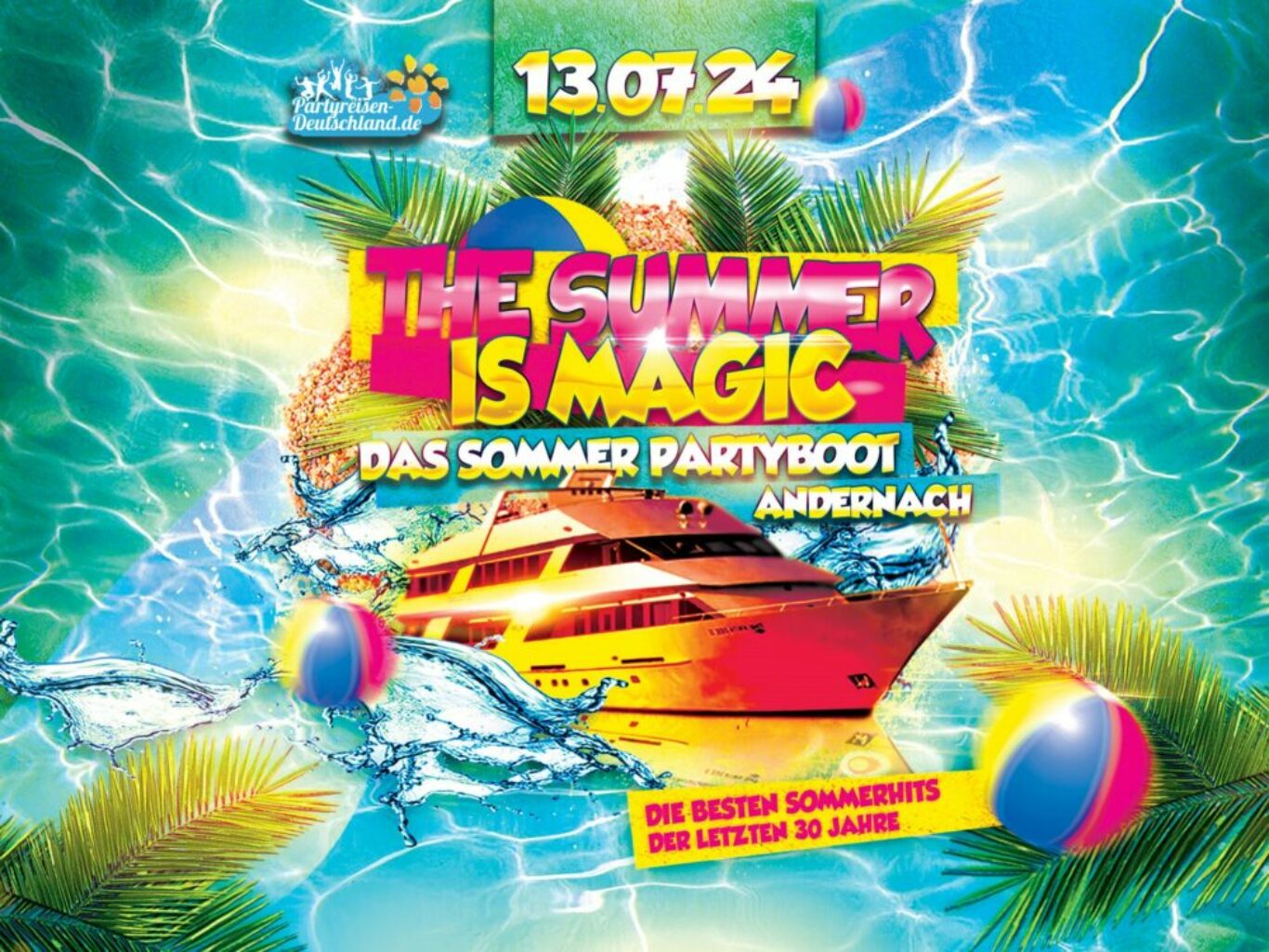 The Summer is Magic - Das Sommer Partyboot — Partyreisen Deutschland